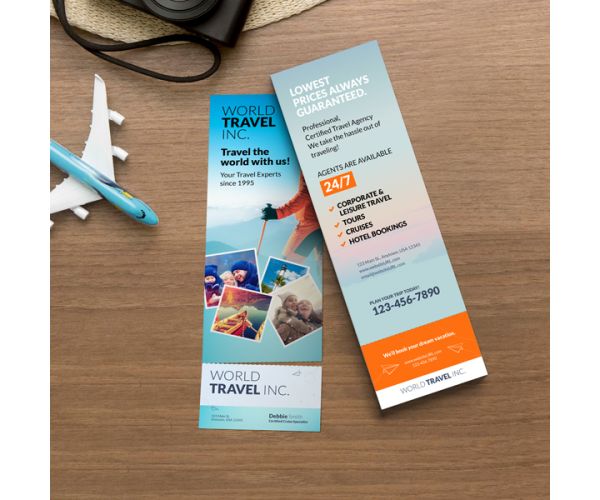 4'' x 9'' 100LB Cover Linen Rack Cards (4/0 Color)