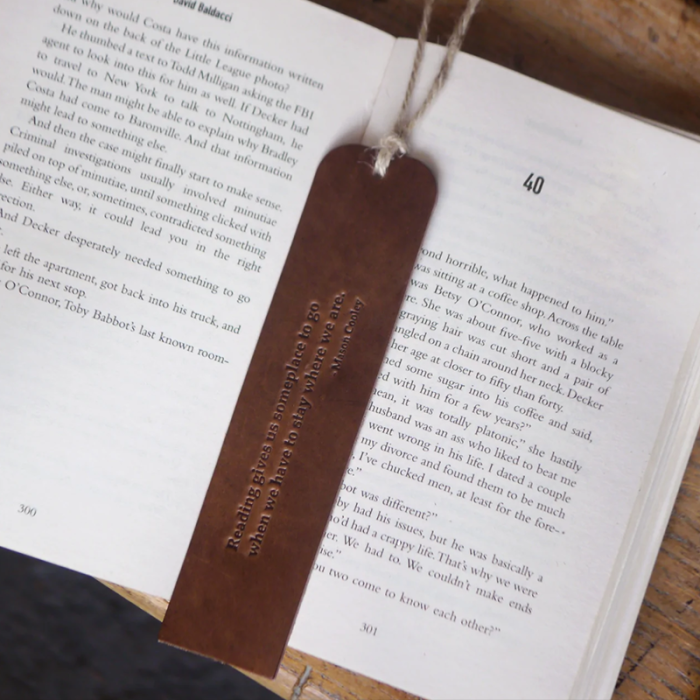 2" x 8" Brown Kraft Bookmarks (4/4 Color) - Matte Recycled