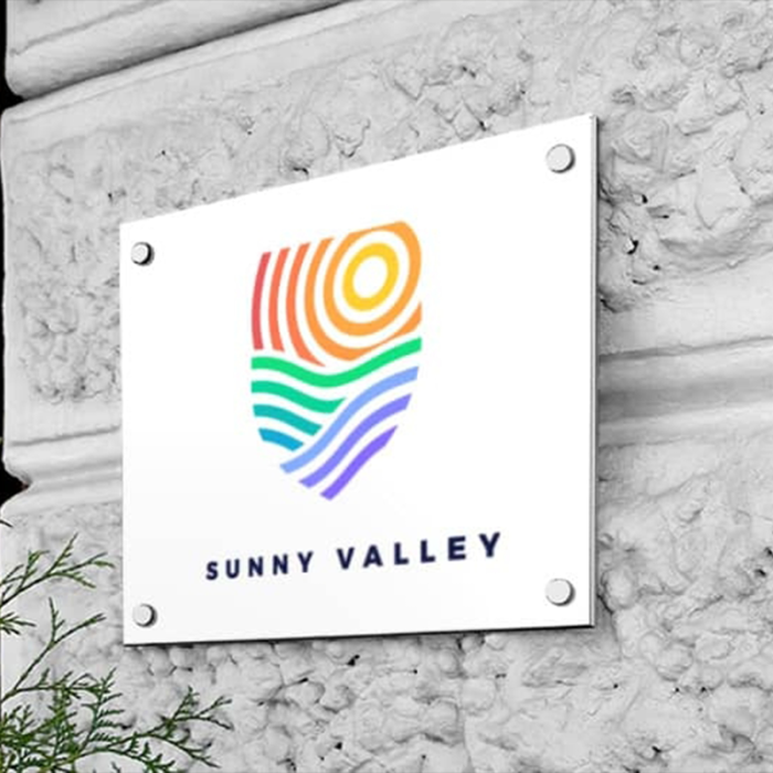 White Aluminum Composite Signs