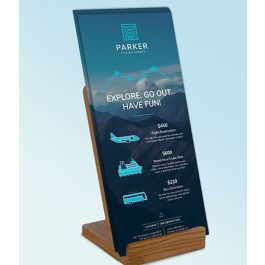 4" x 9" 100LB Gloss Cover Uncoated Rack Cards (4/4 Color)